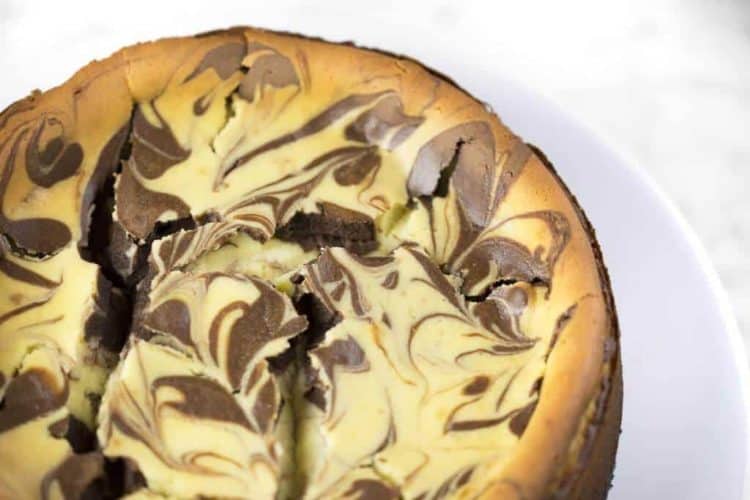 Chocolate Marble Cheesecake - Preppy Kitchen