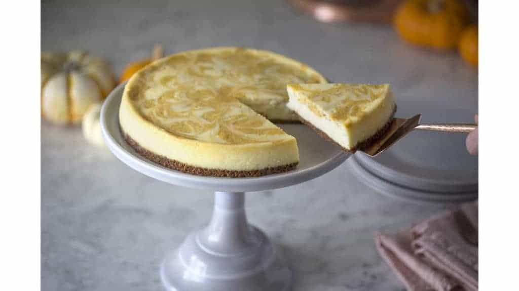Pumpkin Swirl Cheesecake - Preppy Kitchen