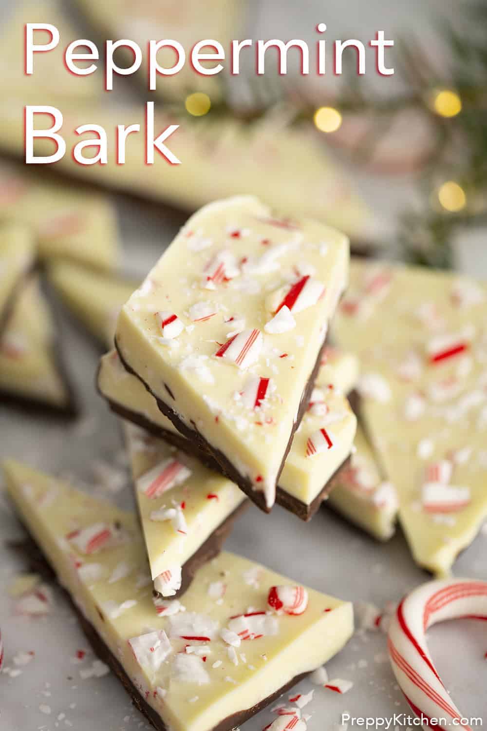 Easy Peppermint Bark Recipe (4 ingredients!) - Preppy Kitchen