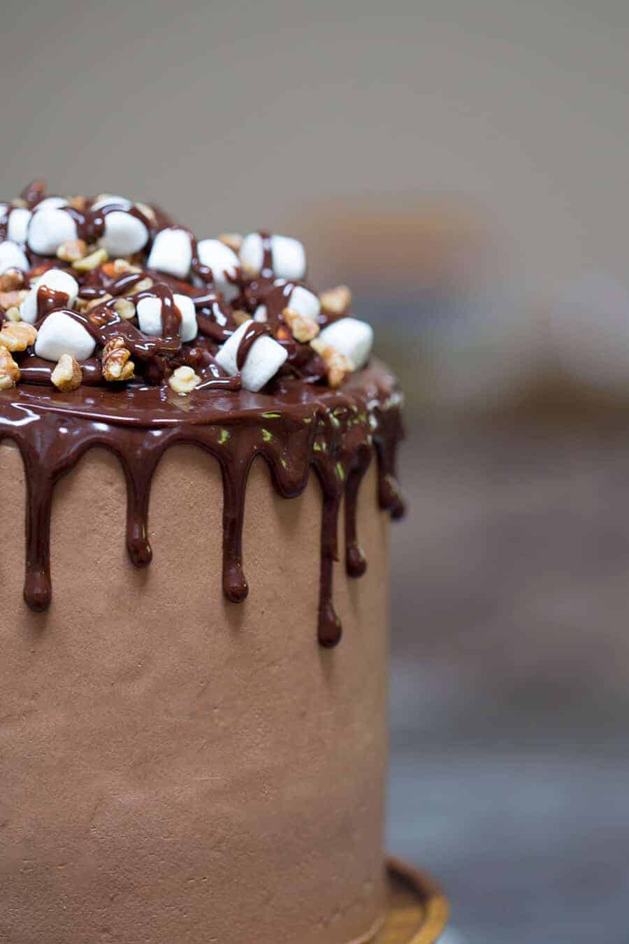 Rocky Road Cake - Preppy Kitchen