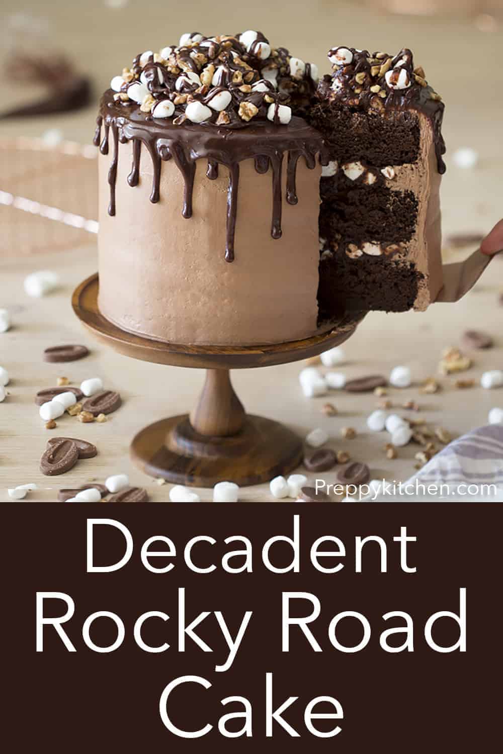 Rocky Road Cake - Preppy Kitchen