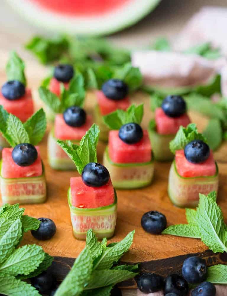 Watermelon Canapés - Preppy Kitchen