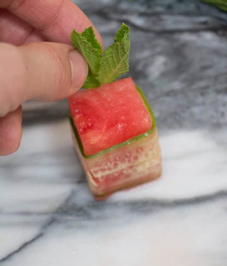 Watermelon Canapés - Preppy Kitchen