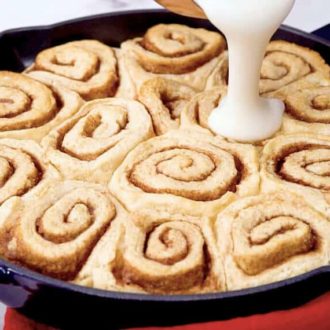 Skillet Cinnamon Rolls - Preppy Kitchen