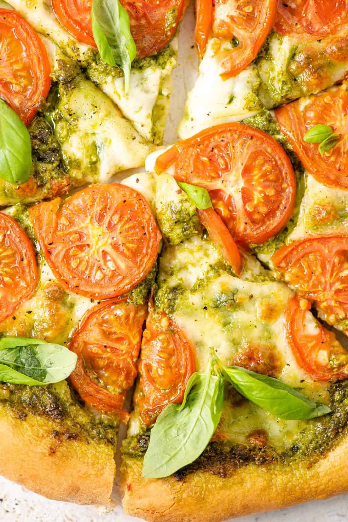 Pesto Pizza - Preppy Kitchen