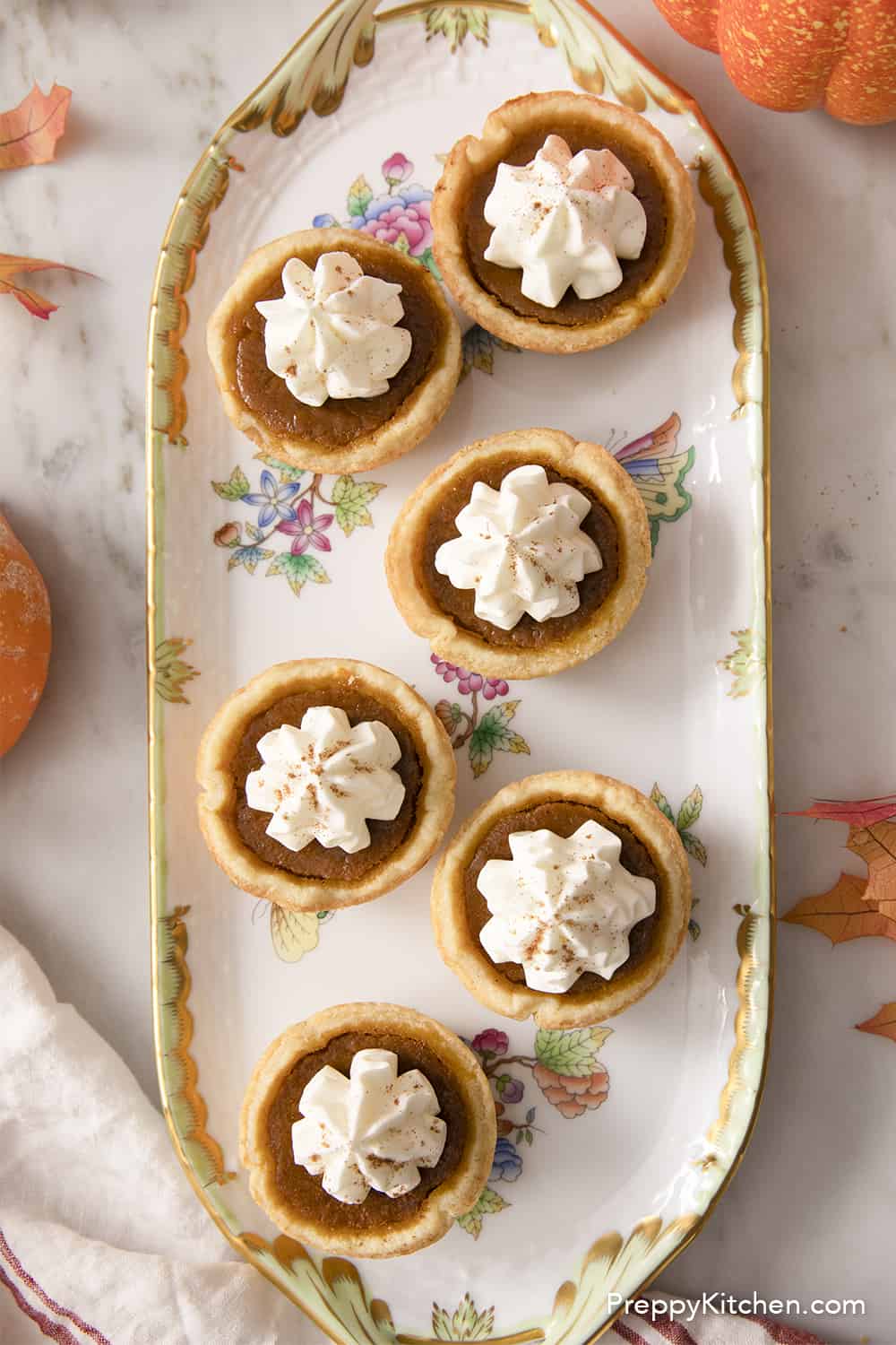 Mini Pumpkin Pies - Preppy Kitchen