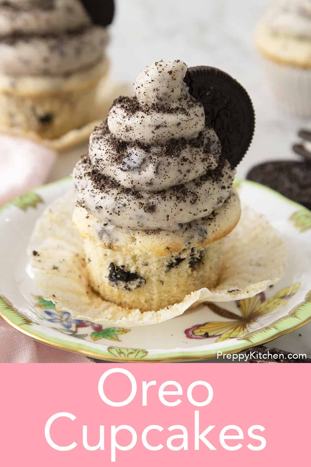 Oreo Cupcakes - Preppy Kitchen