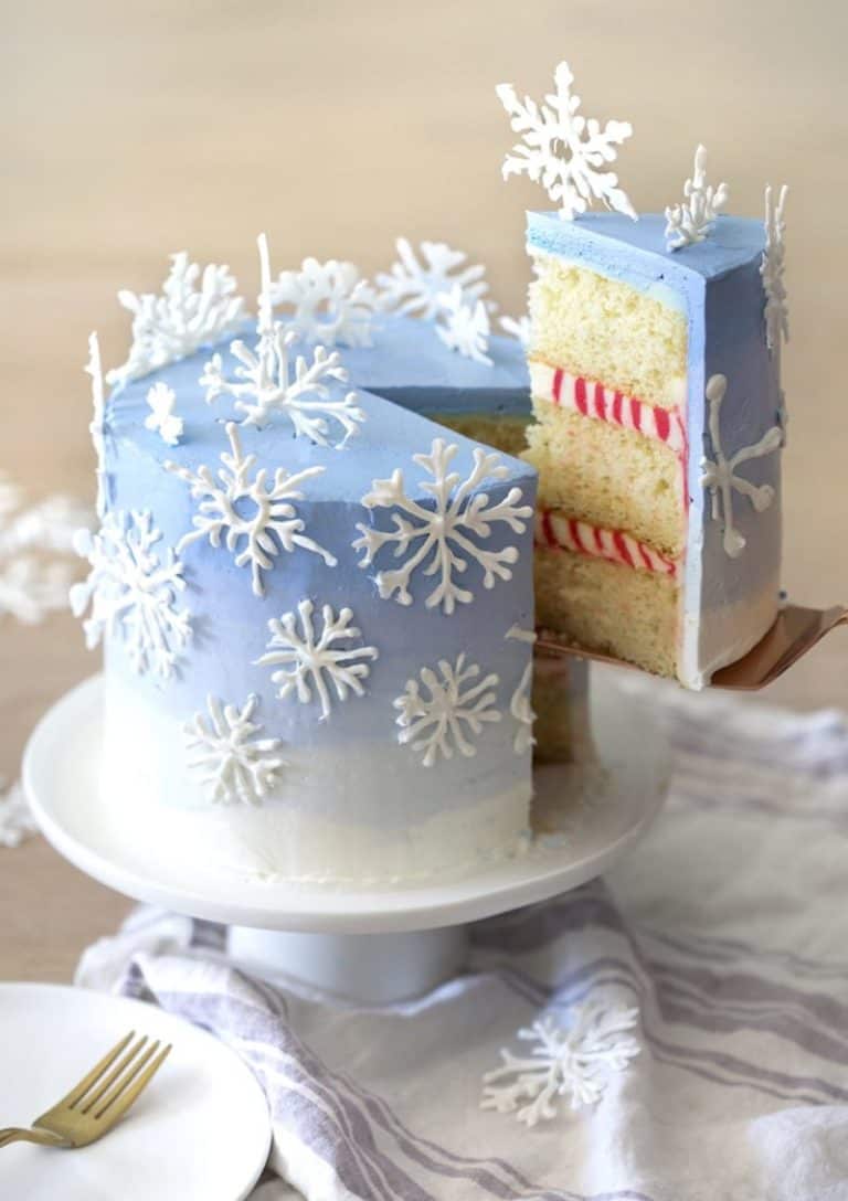 Snowflake Cake - Preppy Kitchen