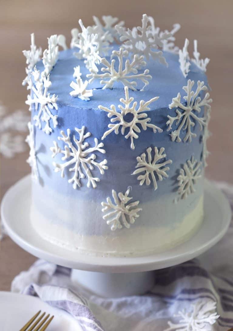 Snowflake Cake - Preppy Kitchen