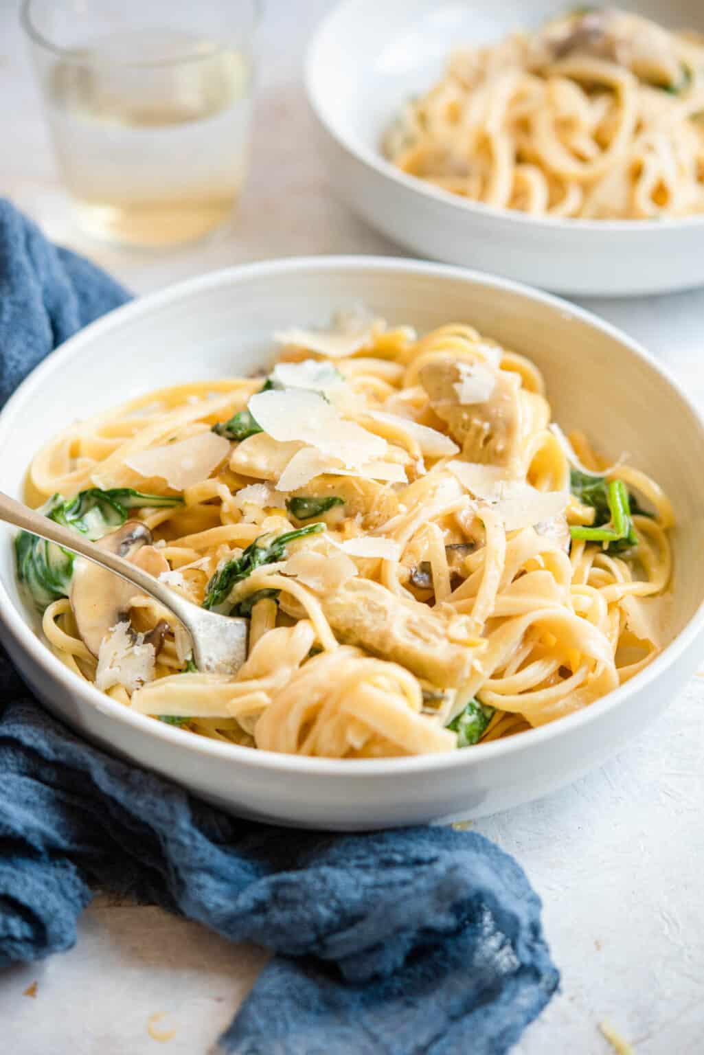 Spinach Artichoke Pasta - Preppy Kitchen