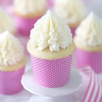 Moist Vanilla Cupcake Recipe - Preppy Kitchen