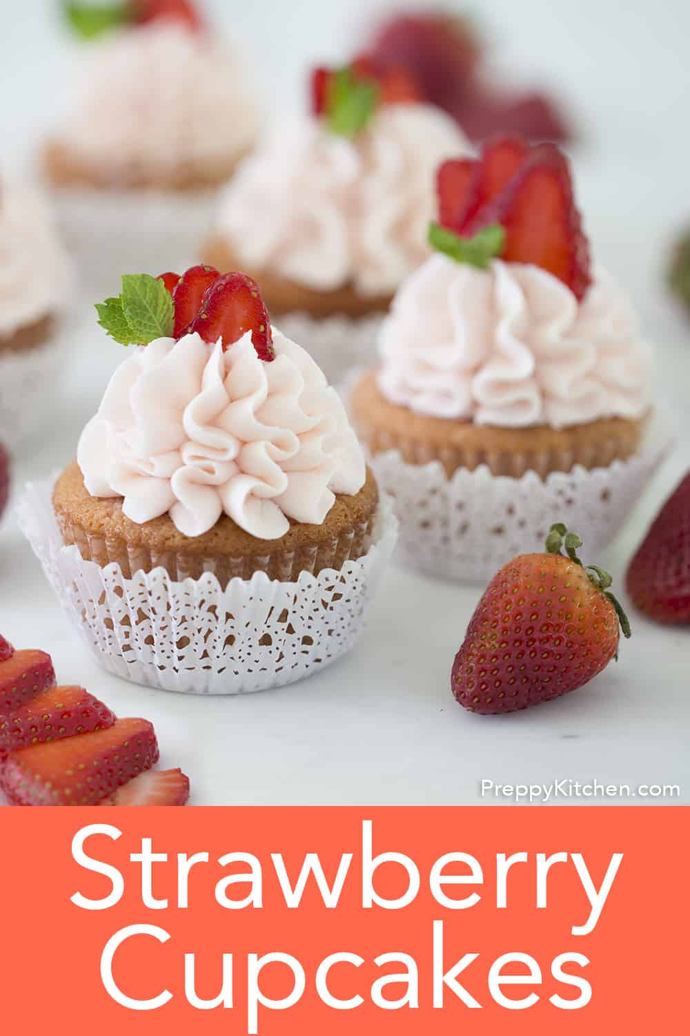 Strawberry Cupcakes - Preppy Kitchen