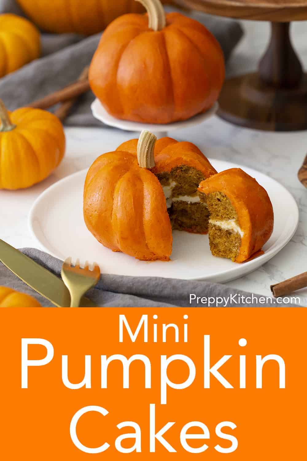 Mini Pumpkin Cake - Preppy Kitchen