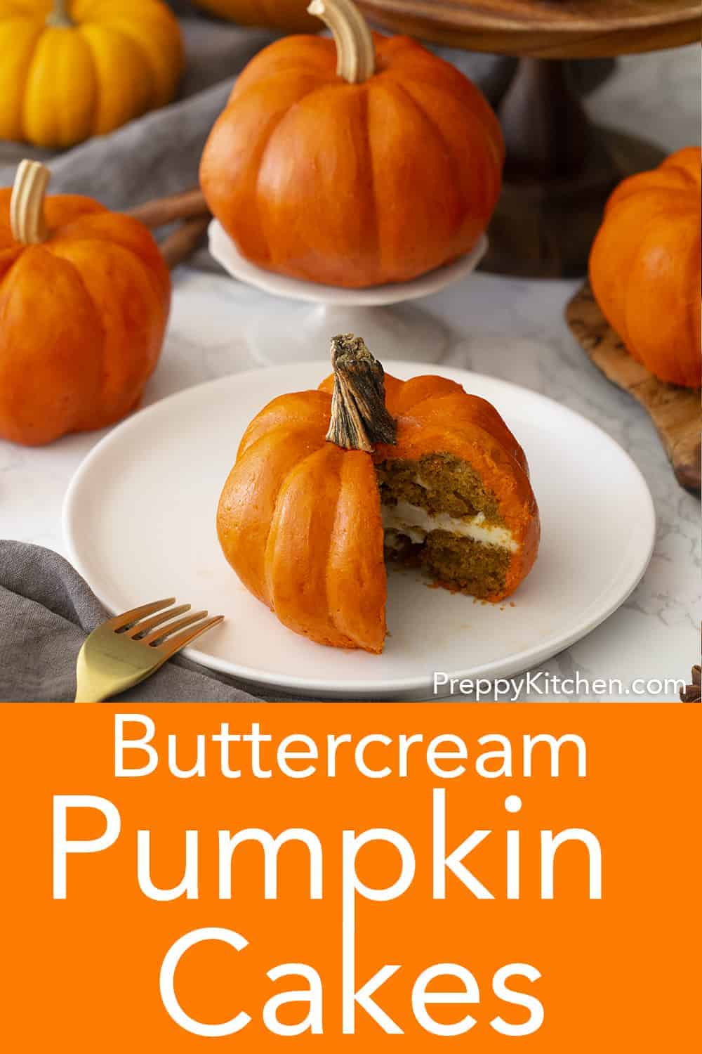 Mini Pumpkin Cake - Preppy Kitchen