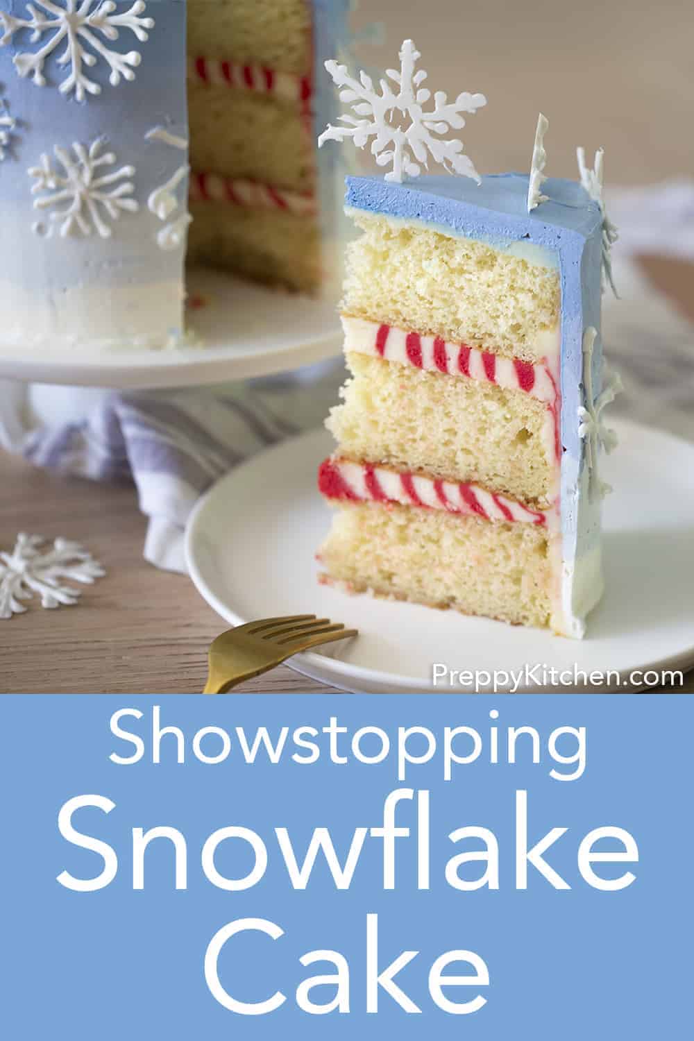 Snowflake Cake - Preppy Kitchen