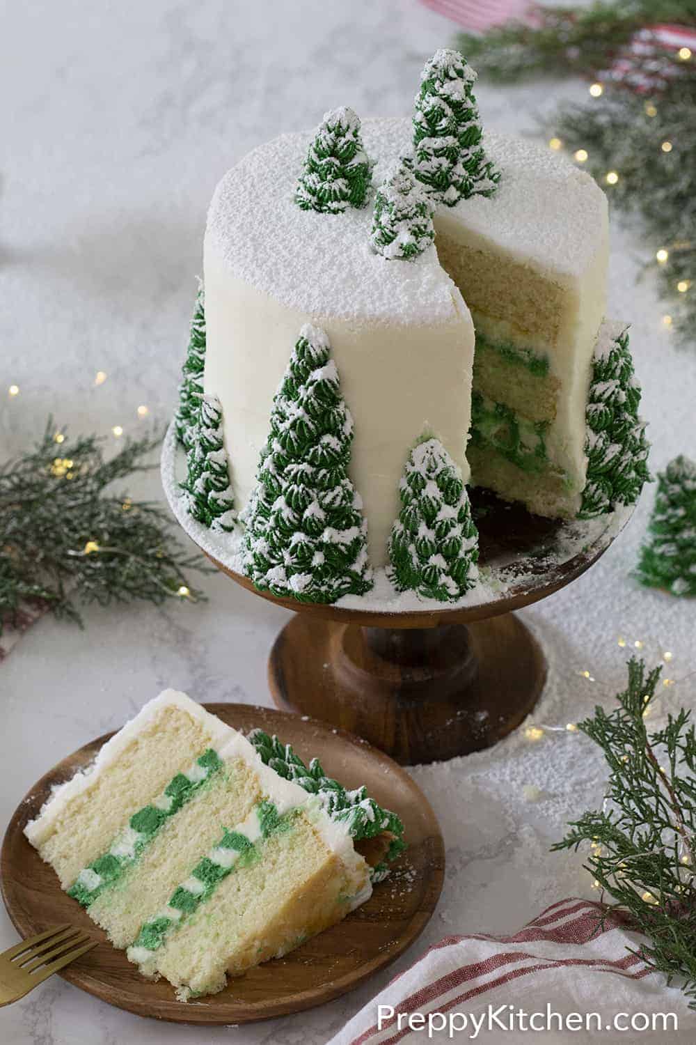 Christmas Tree Cake - Preppy Kitchen