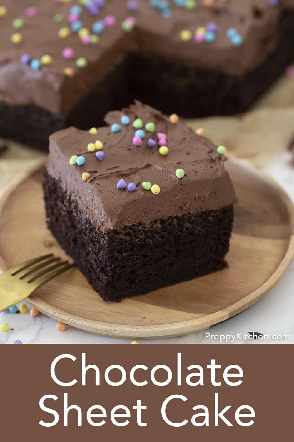 Chocolate Sheet Cake - Preppy Kitchen