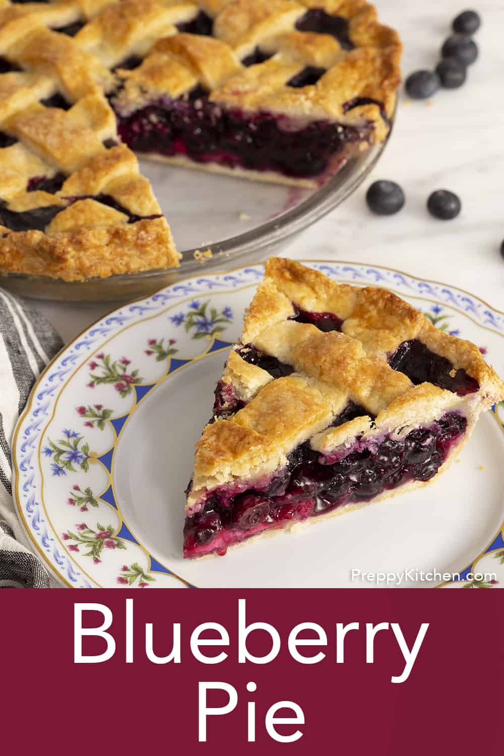 Best Blueberry Pie Recipe (no-cook filling) - Preppy Kitchen