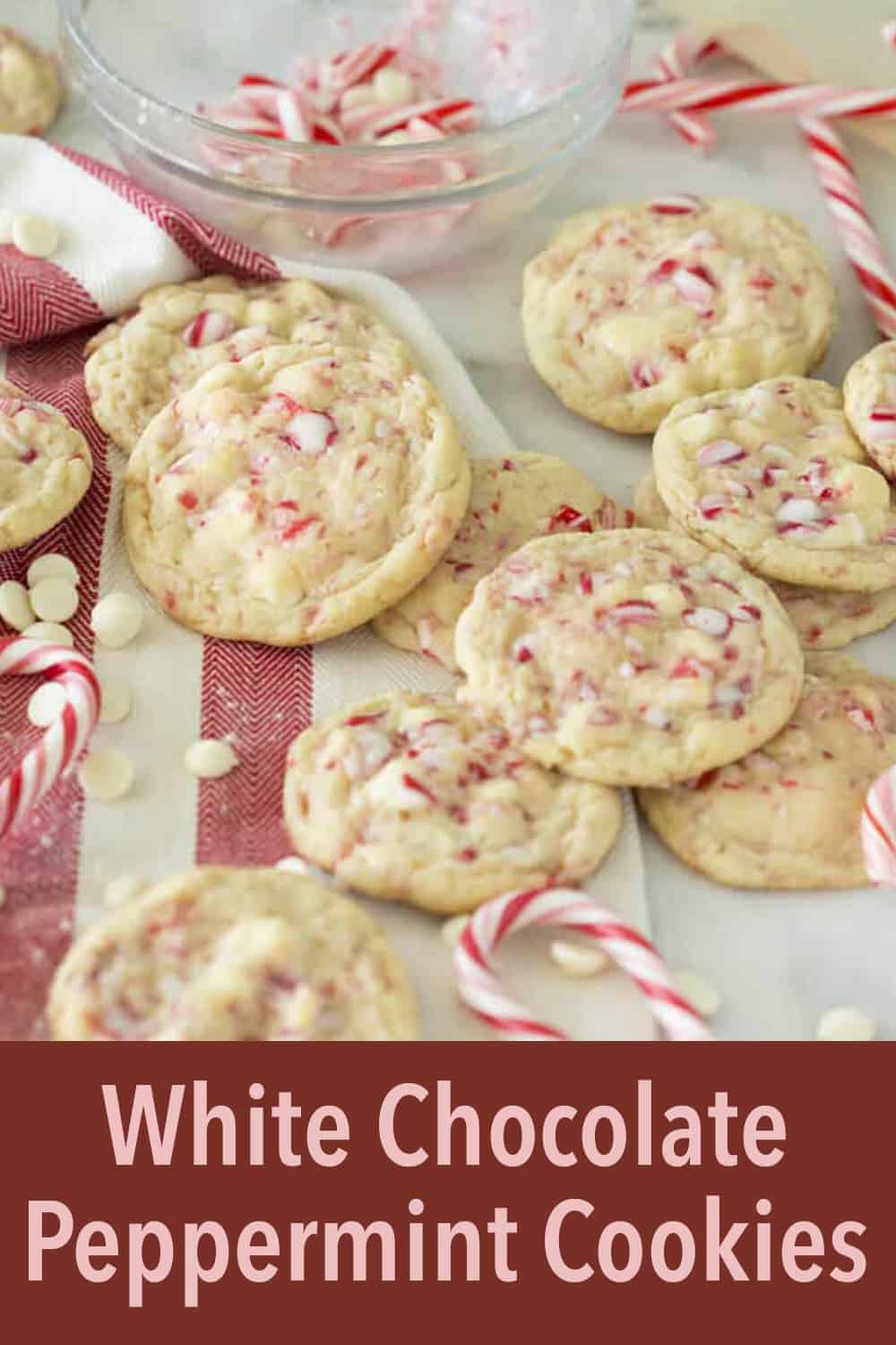 White Chocolate Peppermint Cookies - Preppy Kitchen