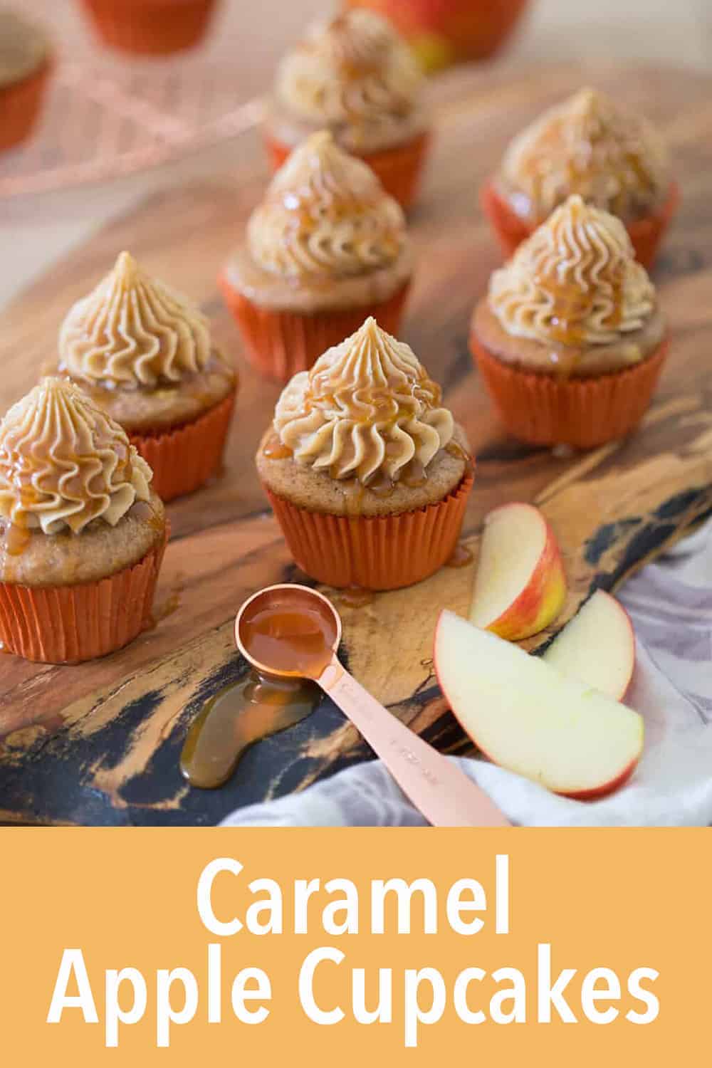 Caramel Apple Cupcakes - Preppy Kitchen