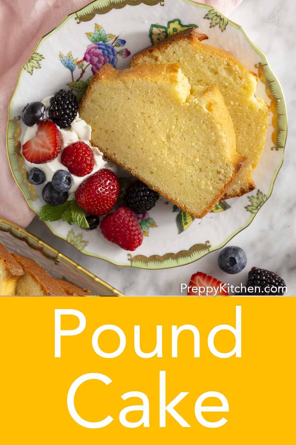 The Best Pound Cake - Preppy Kitchen