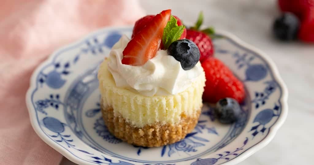 Fool-Proof Mini Cheesecakes (In a Muffin Pan) - Preppy Kitchen