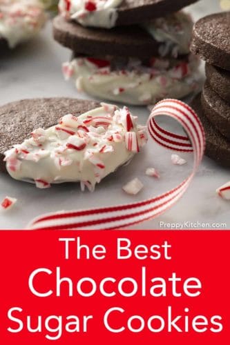 Chocolate Sugar Cookies - Preppy Kitchen