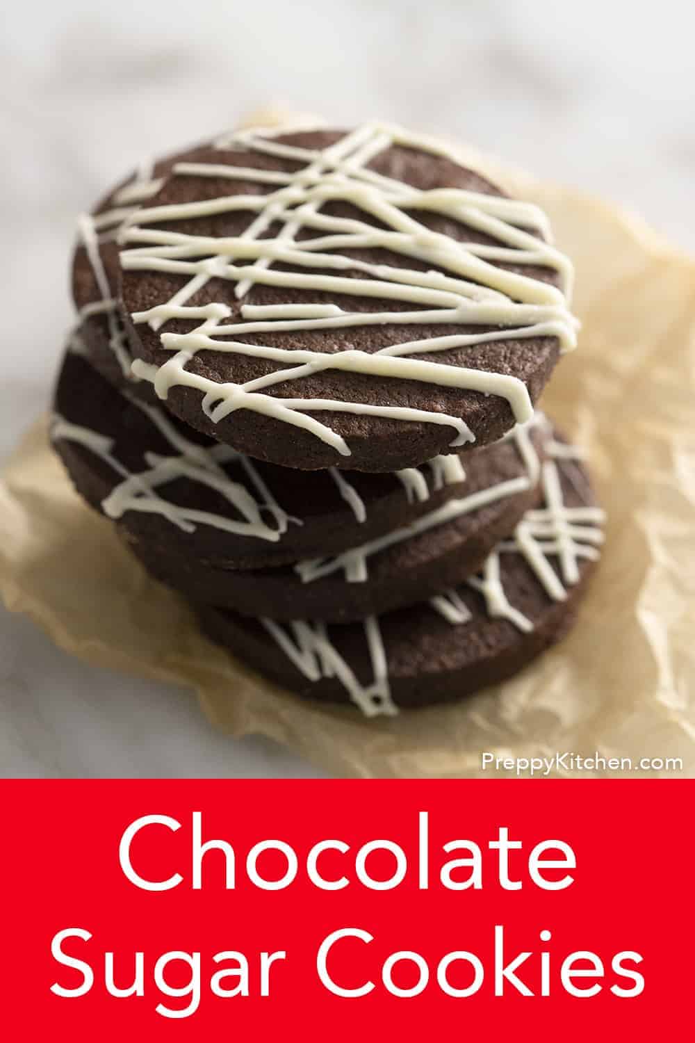 Chocolate Sugar Cookies - Preppy Kitchen