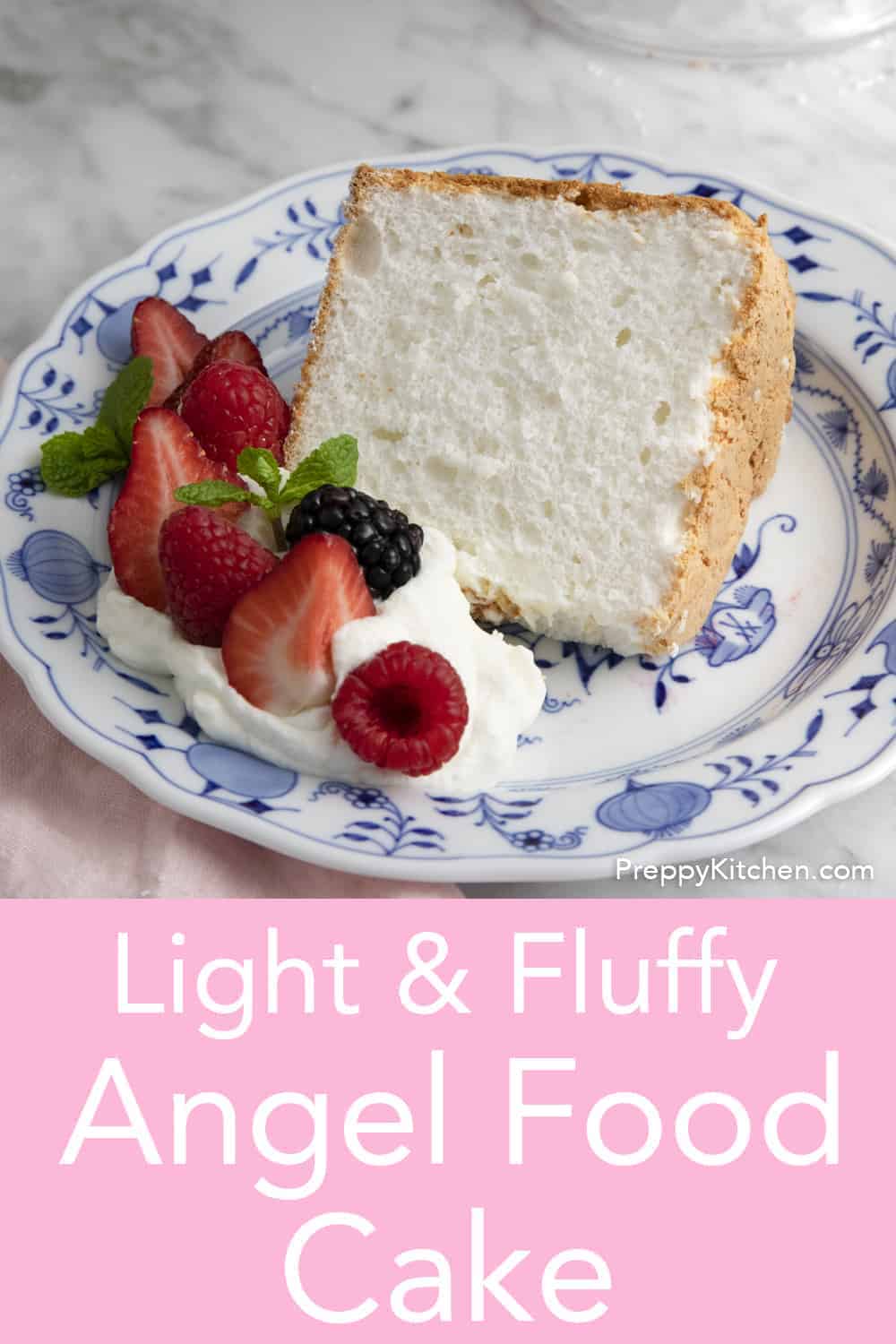 Angel Food Cake Recipe - Preppy Kitchen
