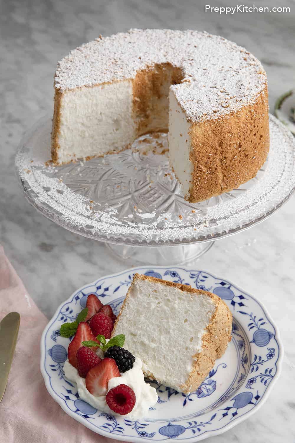 Angel Food Cake Recipe - Preppy Kitchen