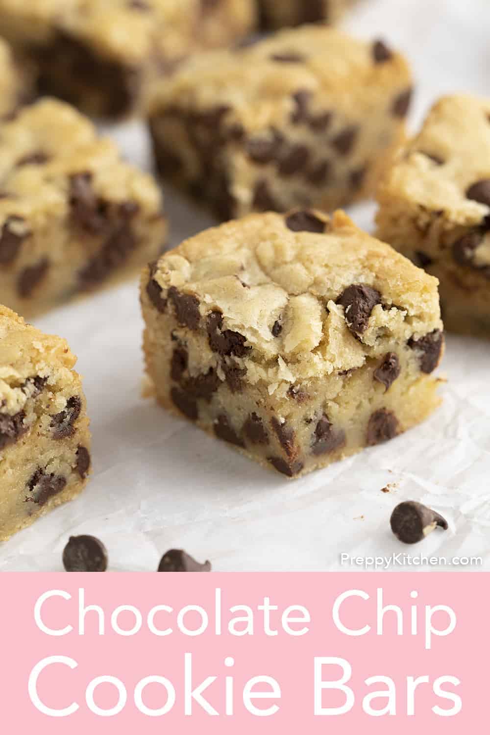 Chocolate Chip Cookie Bars - Preppy Kitchen