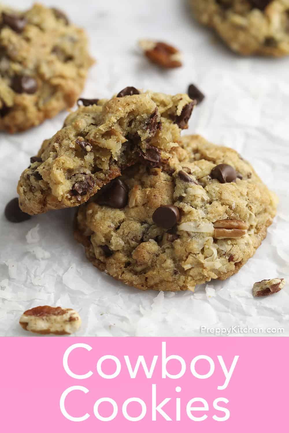 The Best Cowboy Cookies - Preppy Kitchen