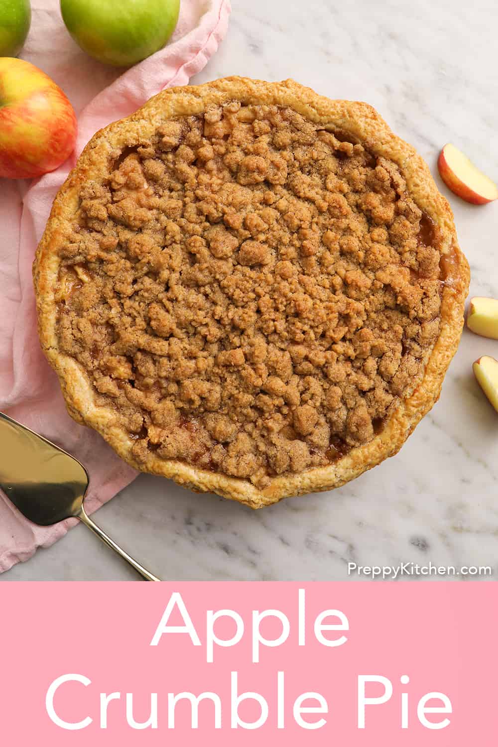 Apple Crumble Pie - Preppy Kitchen