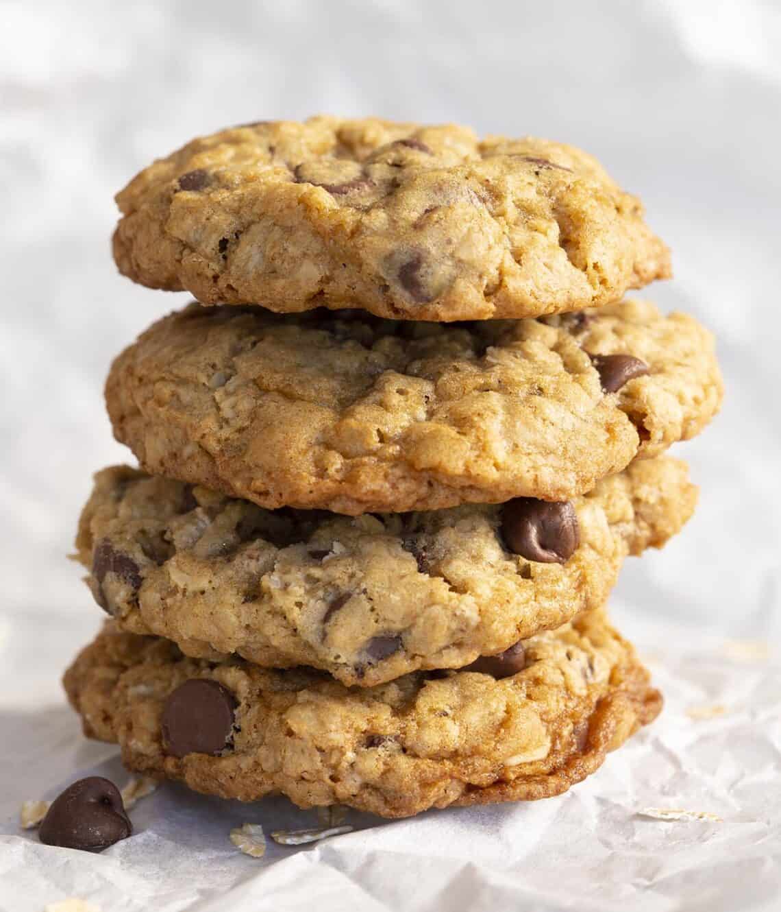 Oatmeal Chocolate Chip Cookies - Preppy Kitchen