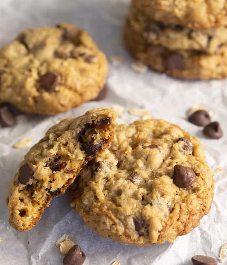 Oatmeal Chocolate Chip Cookies - Preppy Kitchen