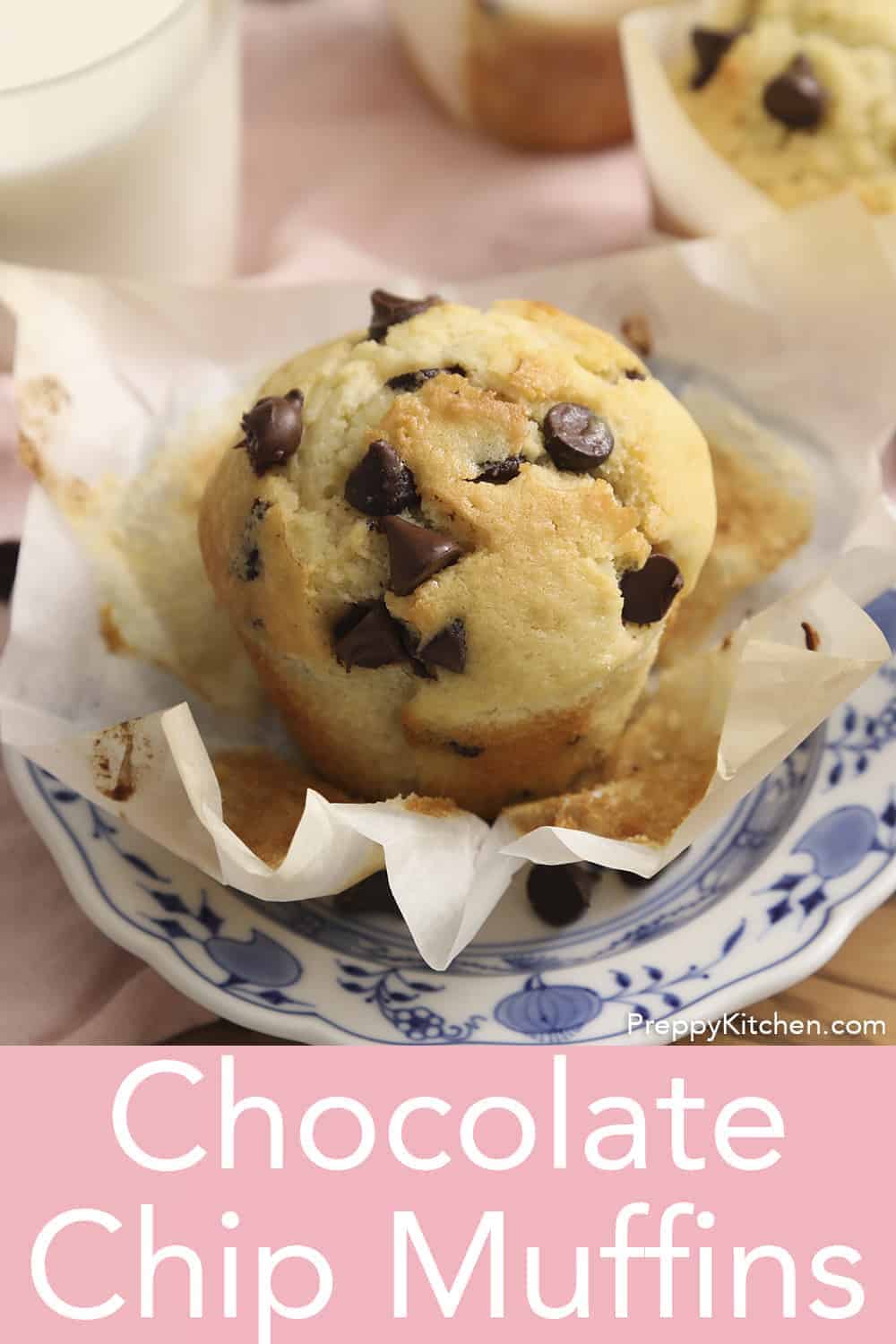 Chocolate Chip Muffins - Preppy Kitchen