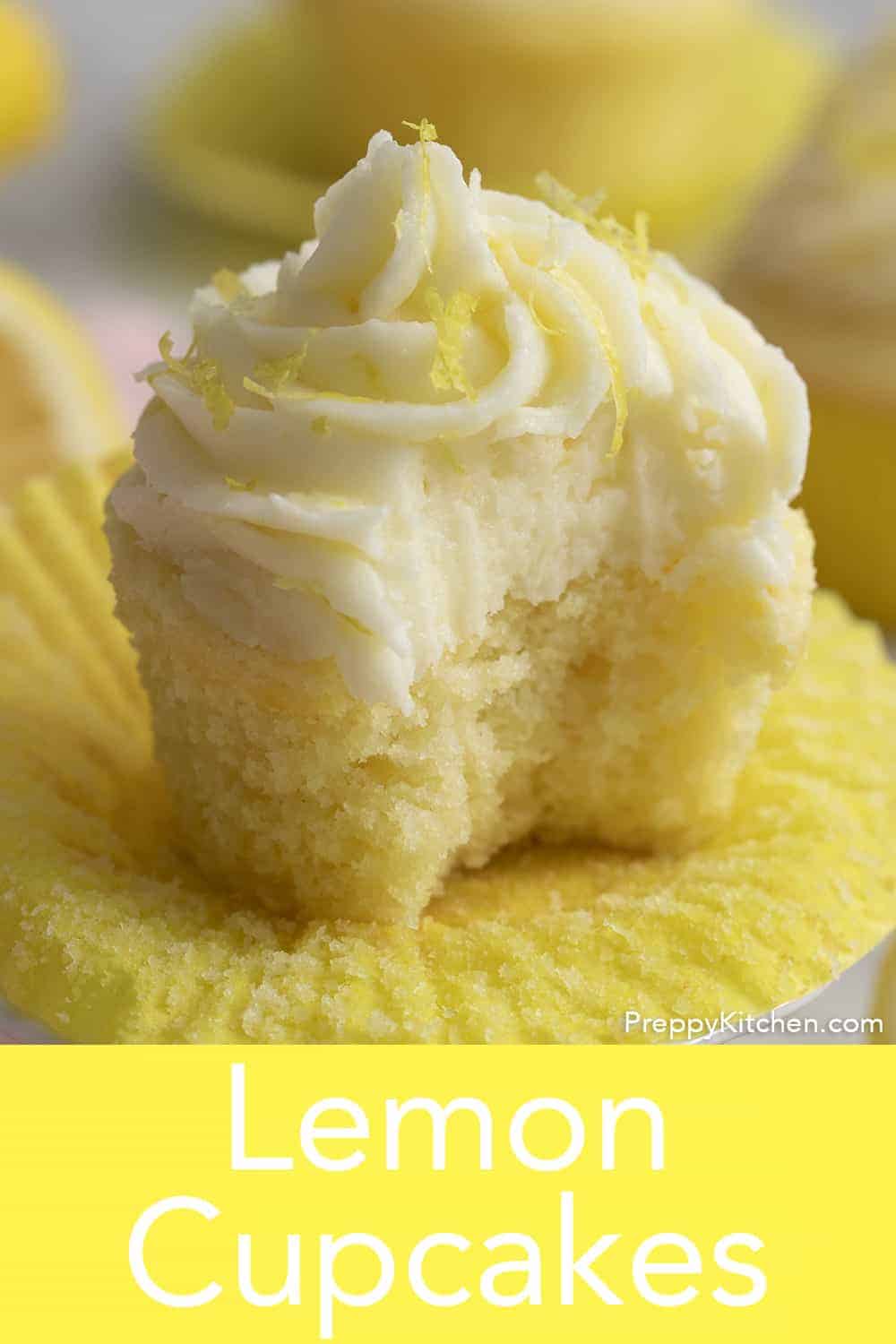 Lemon Cupcakes - Preppy Kitchen