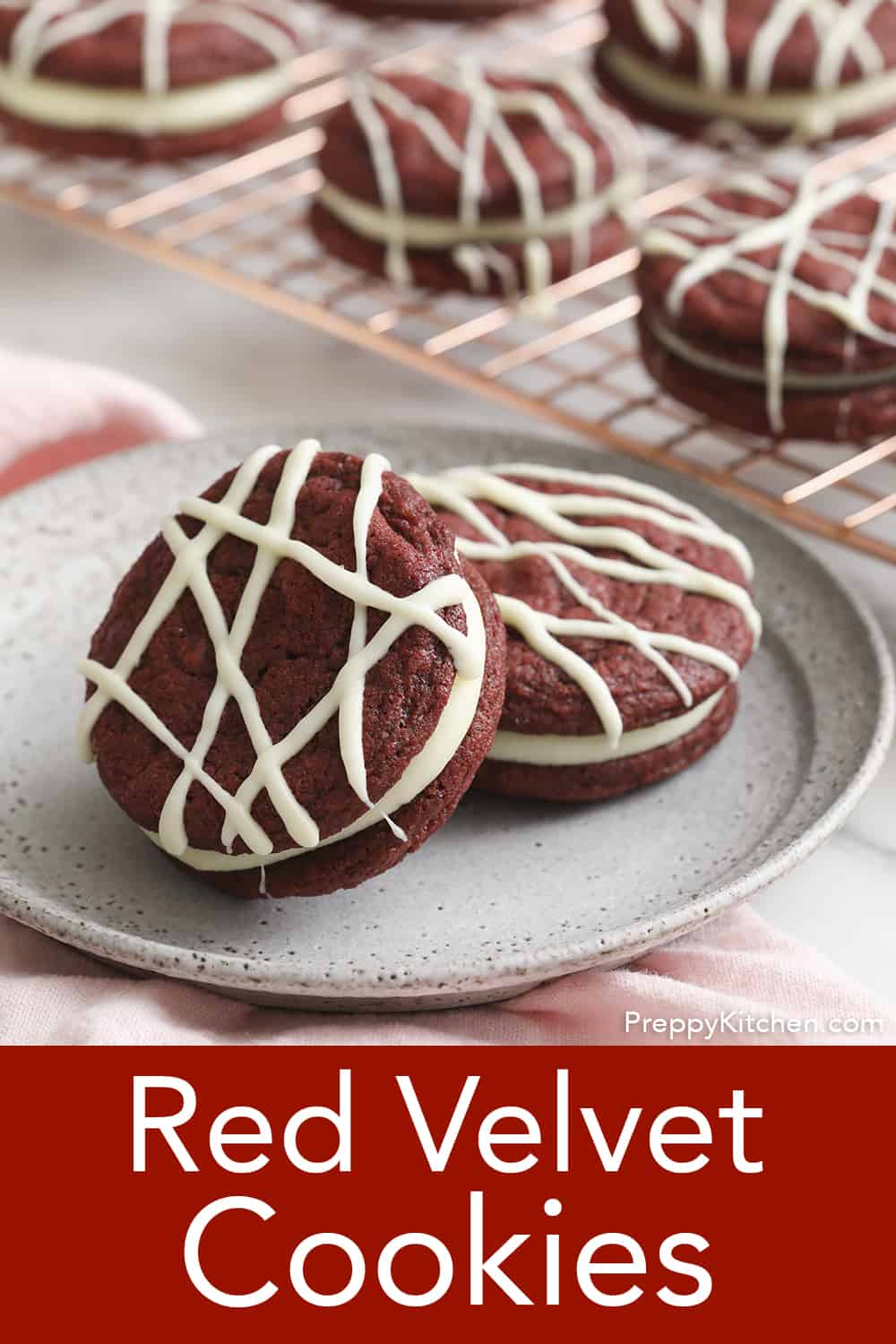 Red Velvet Cookies - Preppy Kitchen