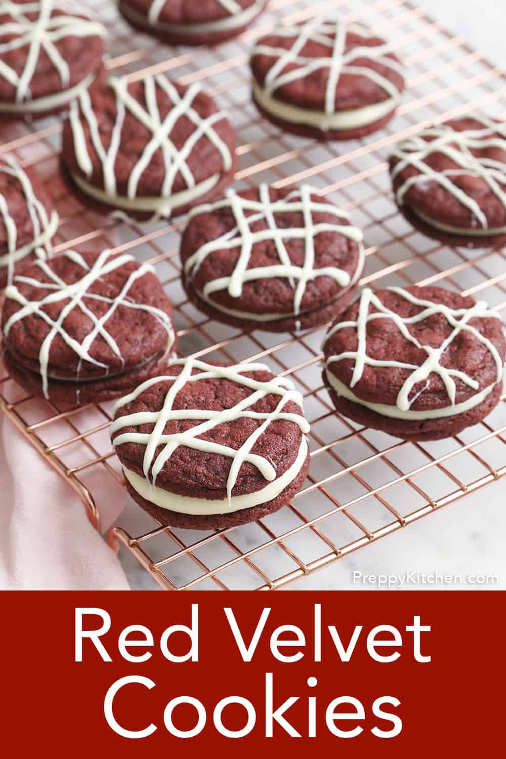 Red Velvet Cookies - Preppy Kitchen