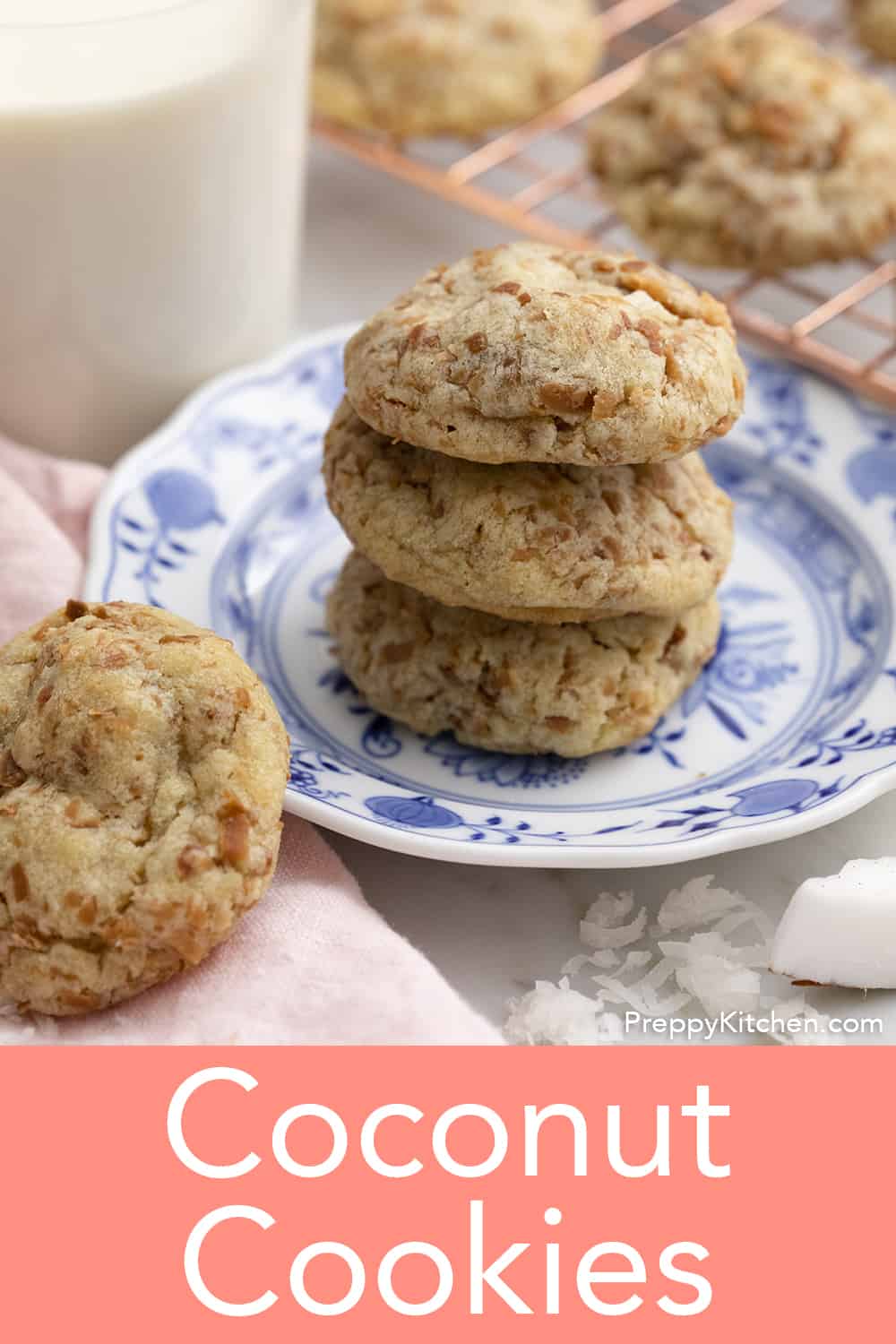 Coconut Cookies - Preppy Kitchen