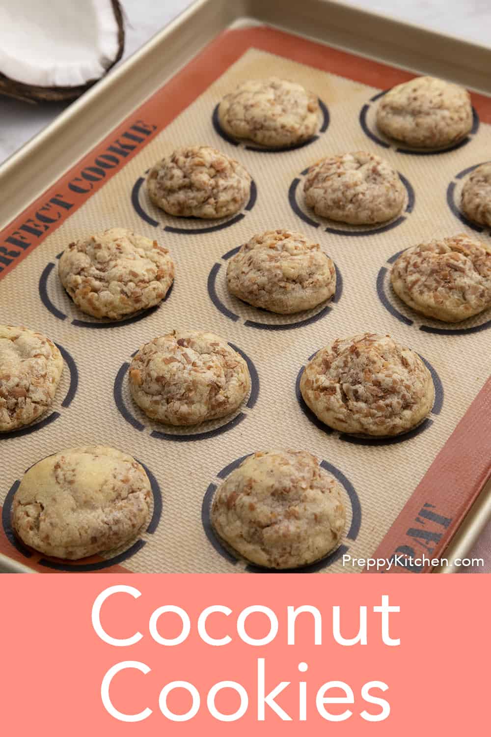 Coconut Cookies - Preppy Kitchen