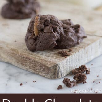 Double Chocolate Chip Cookies - Preppy Kitchen