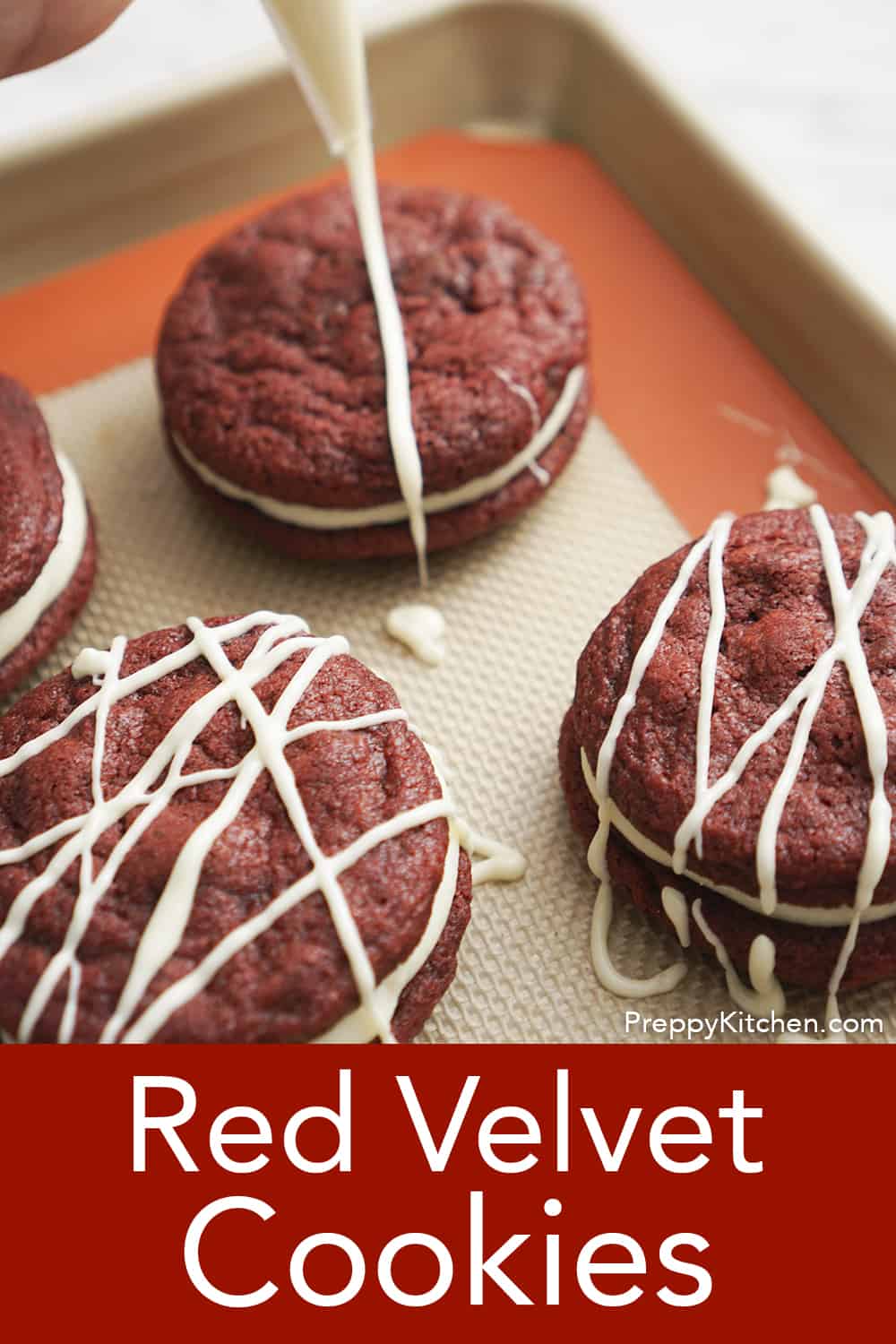 Red Velvet Cookies - Preppy Kitchen