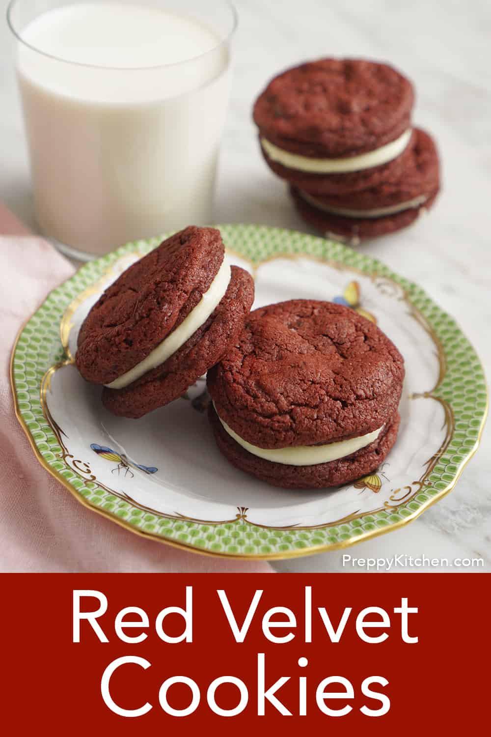 Red Velvet Cookies - Preppy Kitchen