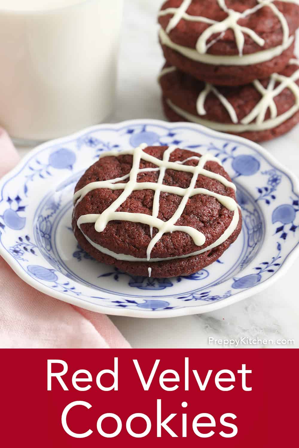 Red Velvet Cookies - Preppy Kitchen