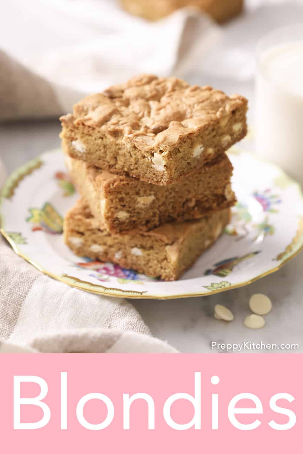 Easy Blondies Recipe - Preppy Kitchen