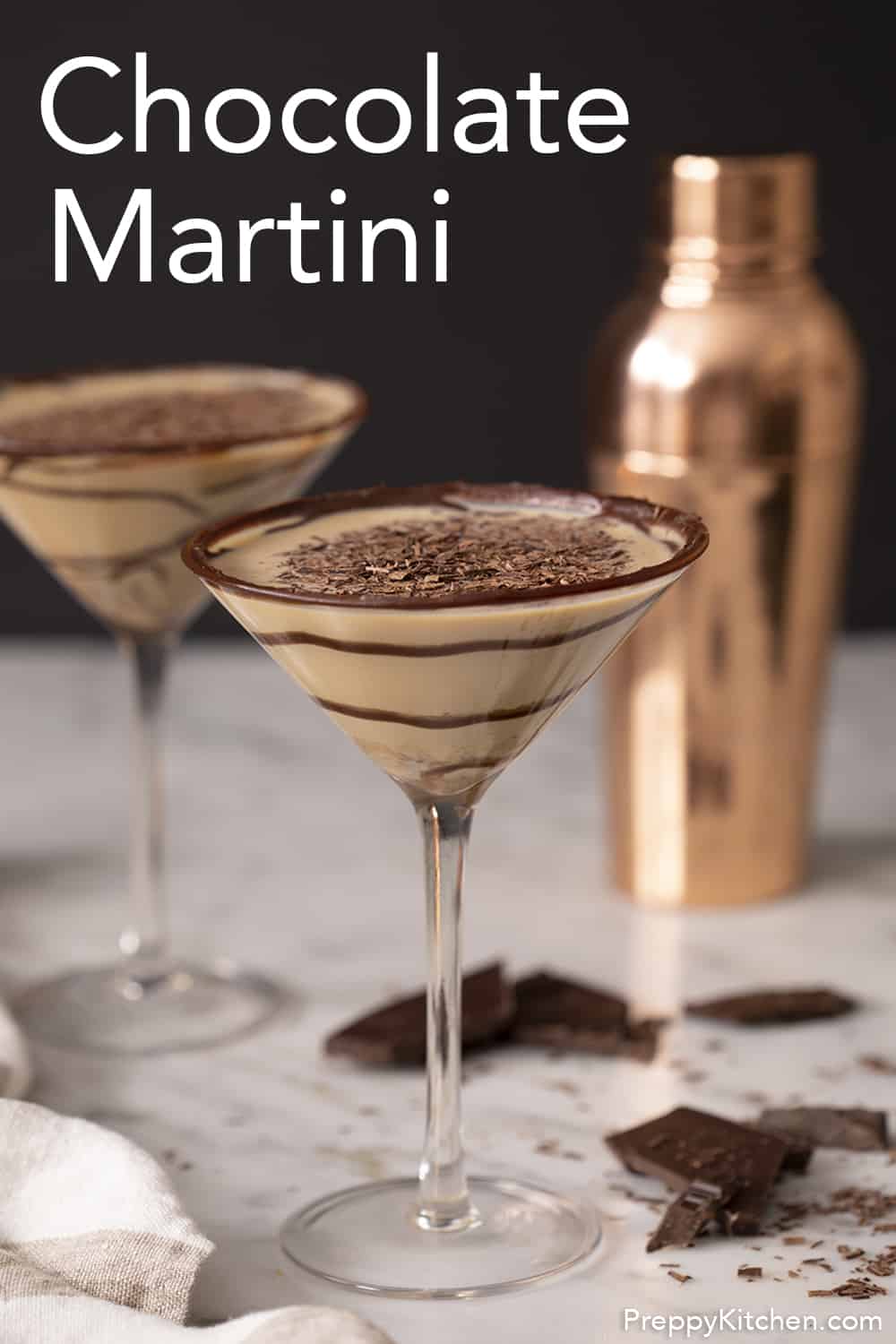 Chocolate Martini (Easy Dessert Cocktail) - Preppy Kitchen