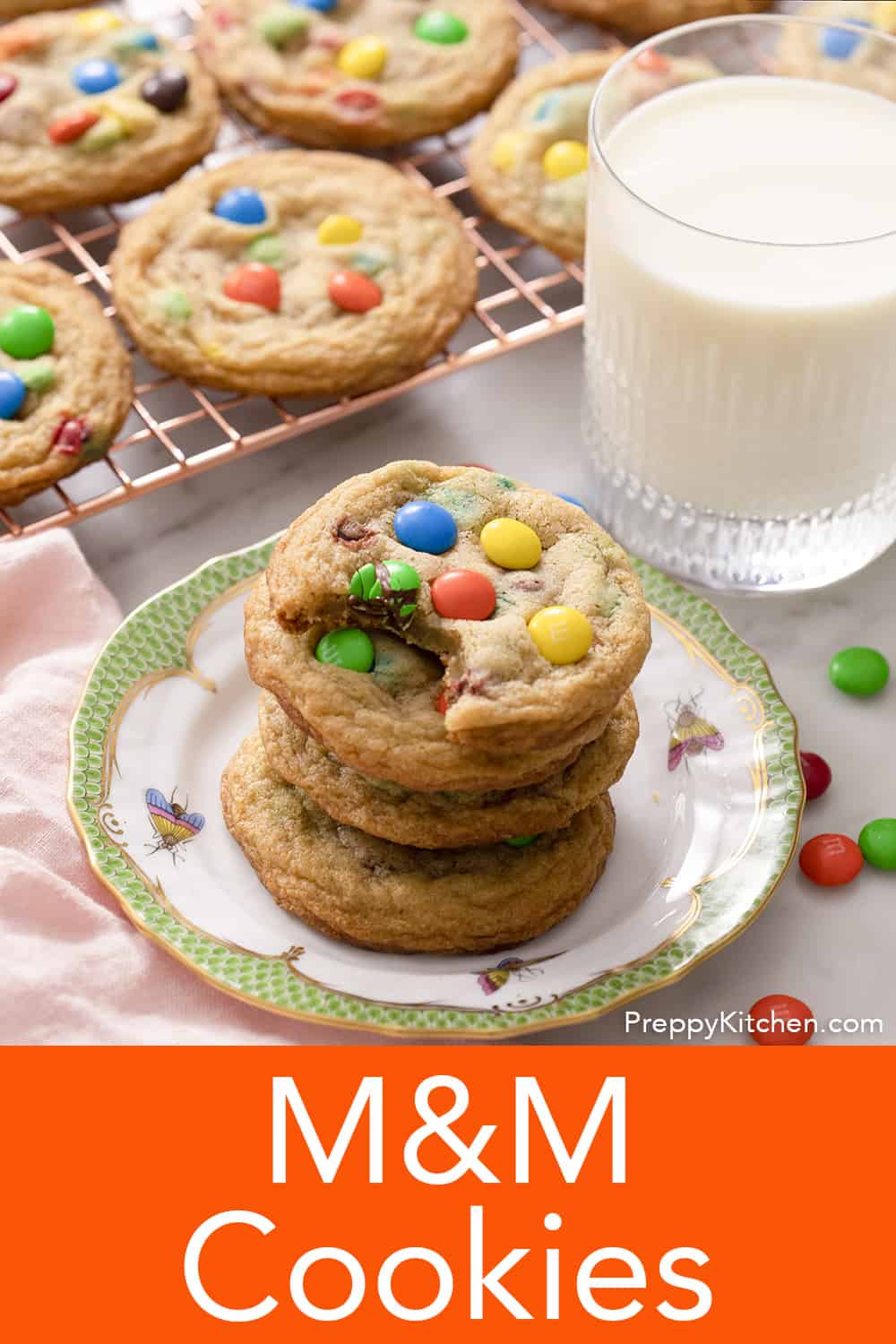 M&M Cookies - Preppy Kitchen