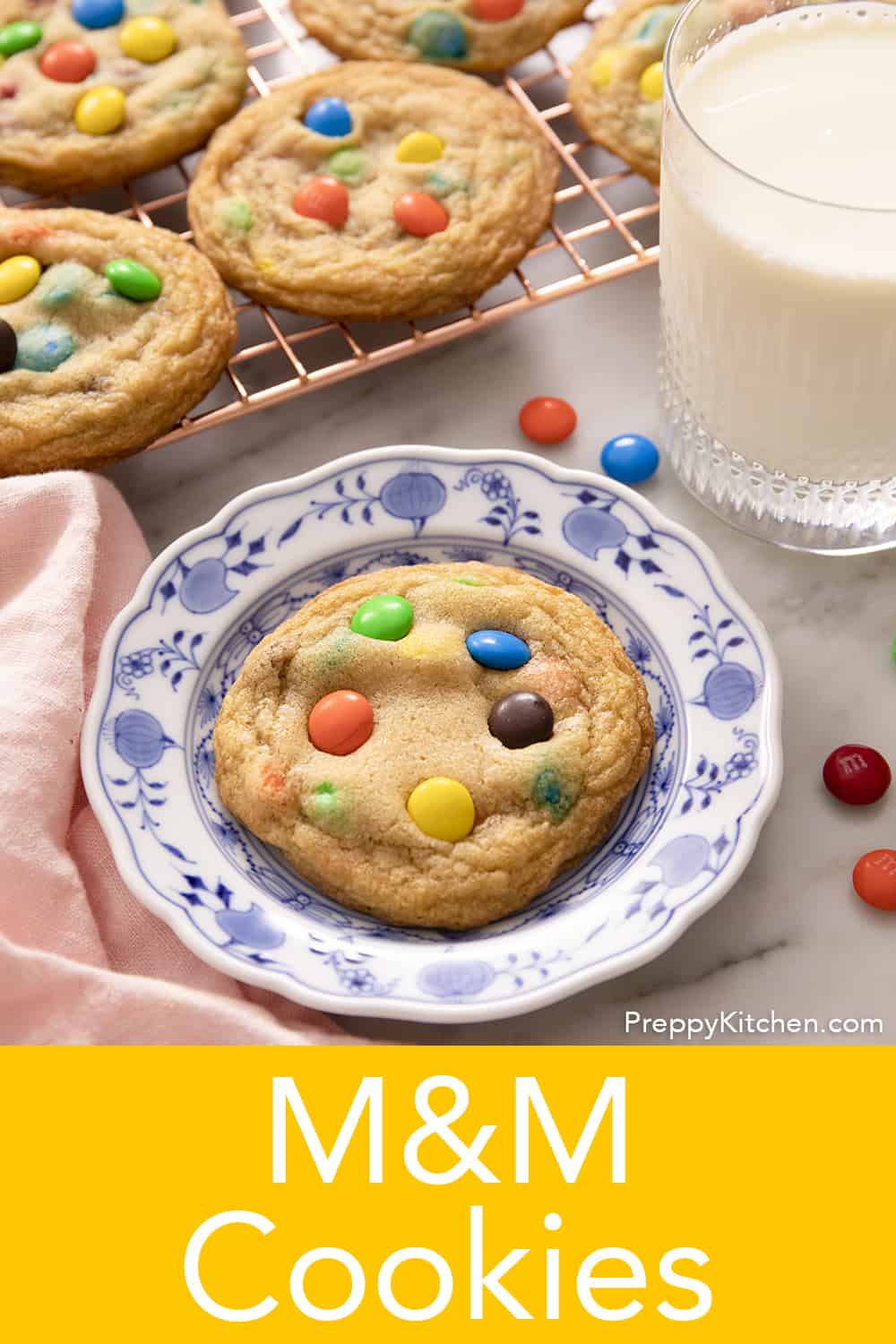 M&M Cookies - Preppy Kitchen