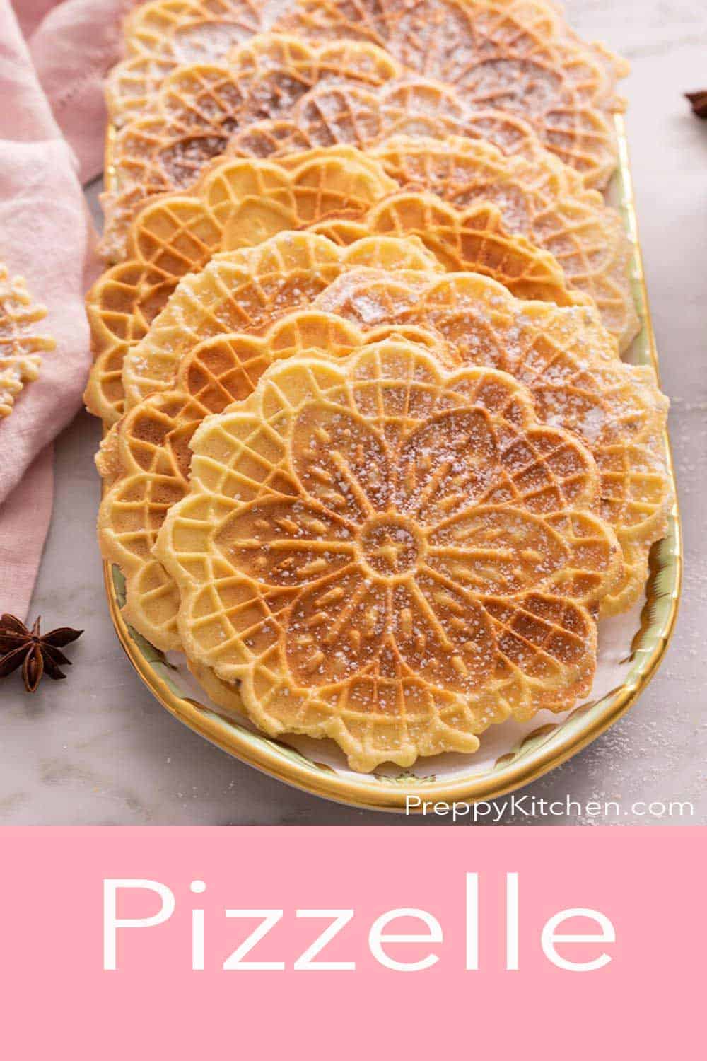 Classic Pizzelle Recipe - Preppy Kitchen
